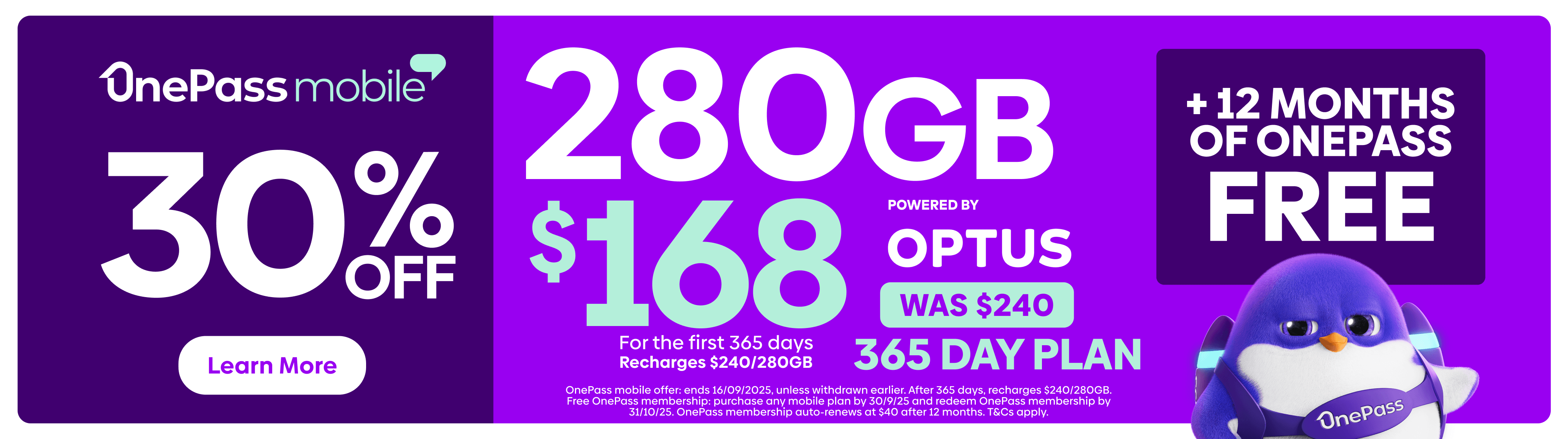 OnePass mobile | 365 Day Mobile Plans, Prepaid Plans and more
